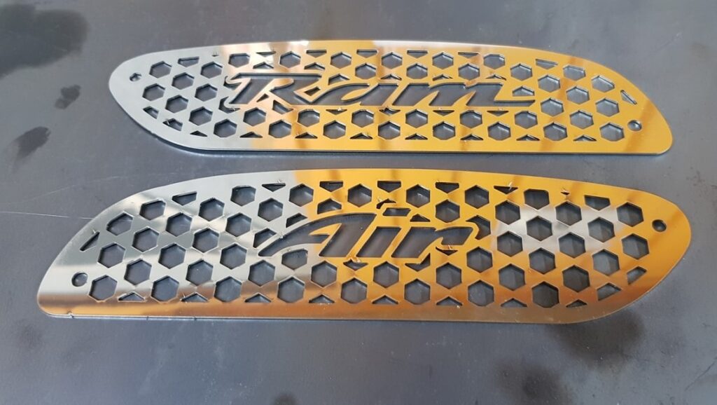 1998-2002 Firebird/Formula/Trans-Am WS6 Style Hood Grill Inserts CUSTOM ...