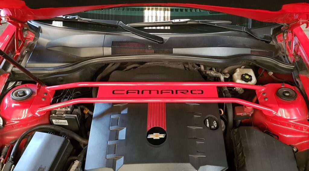 2010-2015 Camaro IROC Motorsports Strut Tower Brace (RED/BLACK/CUSTOM ...