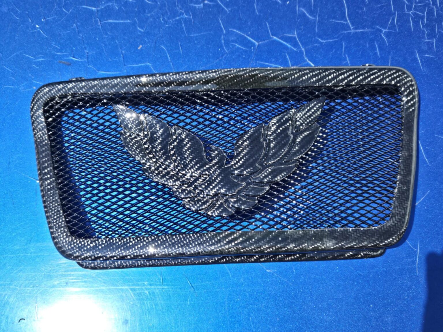 1998-2002 Firebird FLOW-BIRD Front License Plate Cover (CARBON FIBER ...